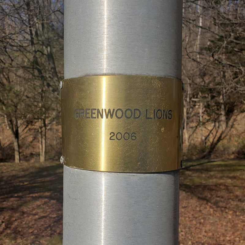 Custom Flagpole Plaque