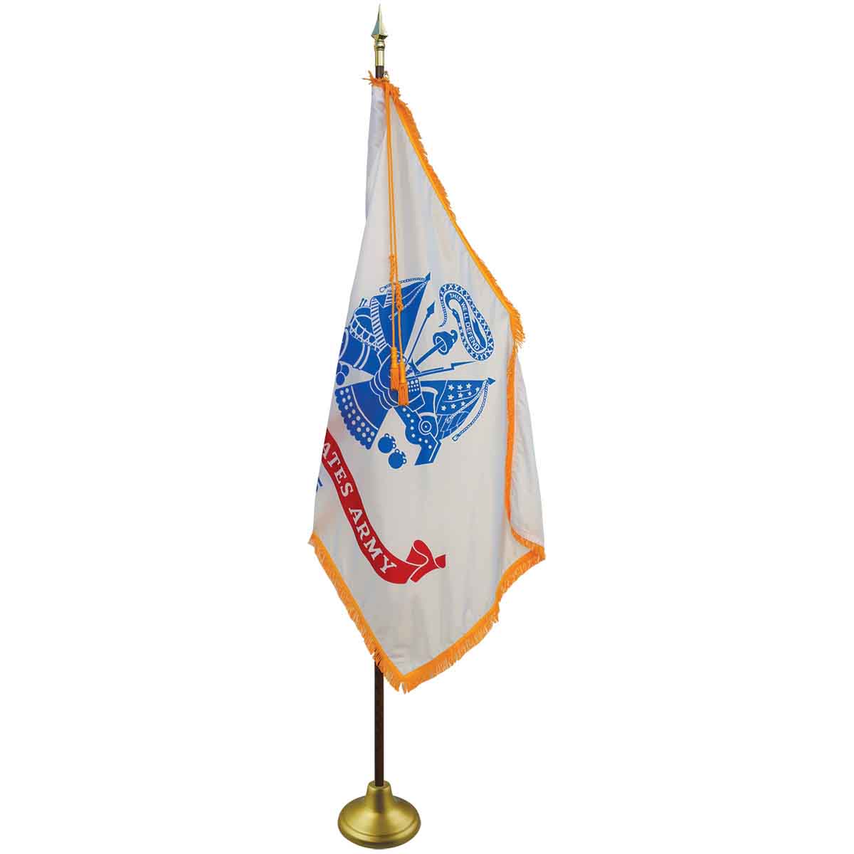 Armed Forces Indoor/Parade Flags with Pole Hem and Fringe|Flag Station USA
